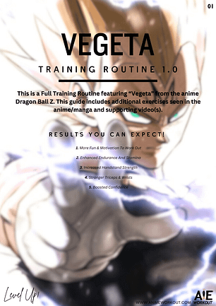Vegeta Training Routine 1.0 | Anime Workout!