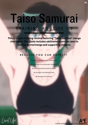 Taiso Samurai Training Routine 1.0 | Anime Workout