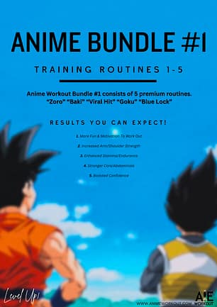 Anime Workout Routine Bundle #1 (Zoro, Baki, Viral Hit, Goku, & Blue ...